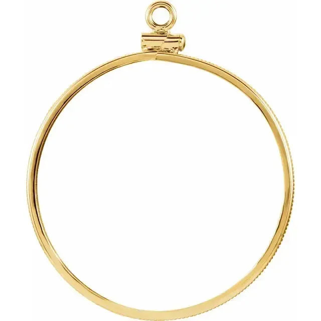 14K Gold Coin Frame for 1 oz American Gold Buffalo Round – Destination ...