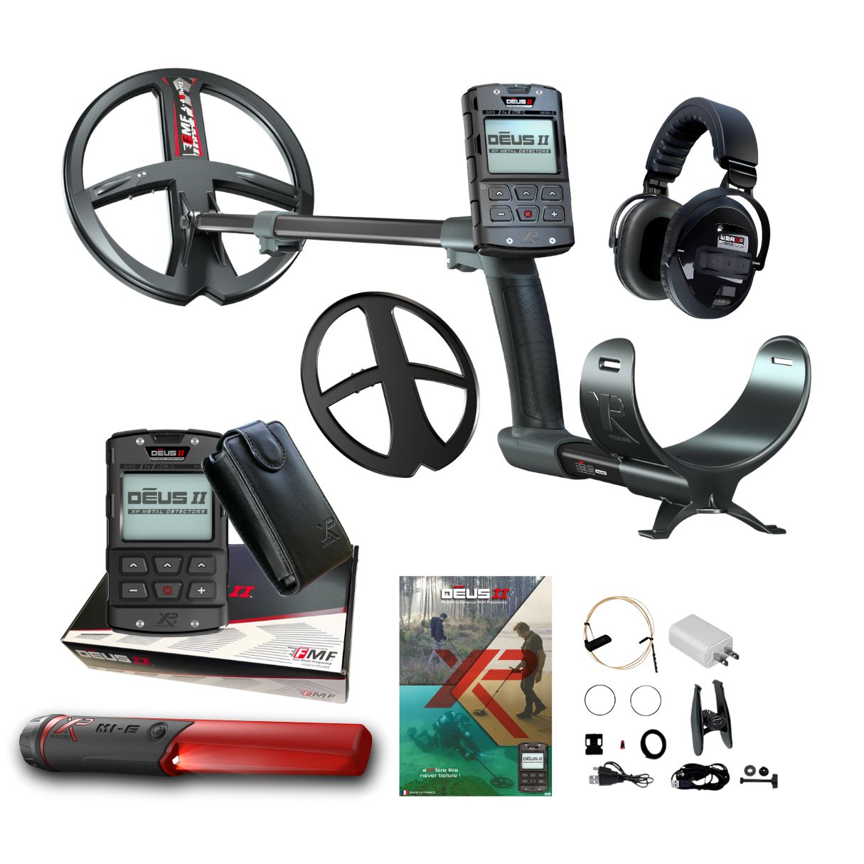 XP DEUS II RC FMF Metal Detector with WSAII-XL and MI-6 Pointer ...
