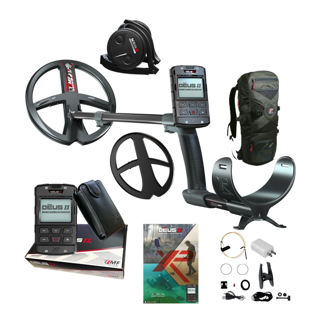 XP DEUS II RC FMF Metal Detector with WSAII Wireless Headphones ...