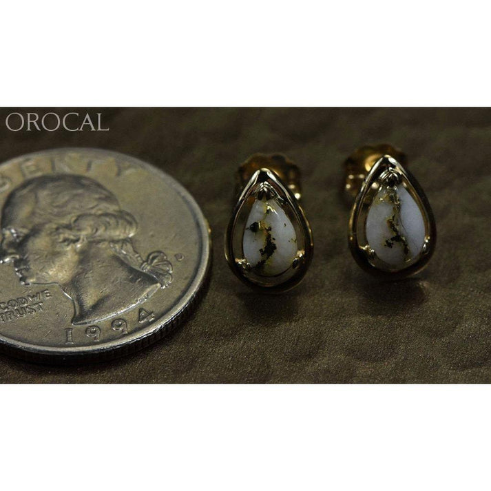 Orocal Gold Quartz Earrings EN442Q – Destination Gold Detectors LLC