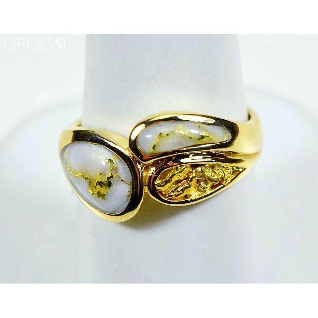 Orocal Gold Quartz Ladies Ring RLL1168NQ – Destination Gold Detectors LLC