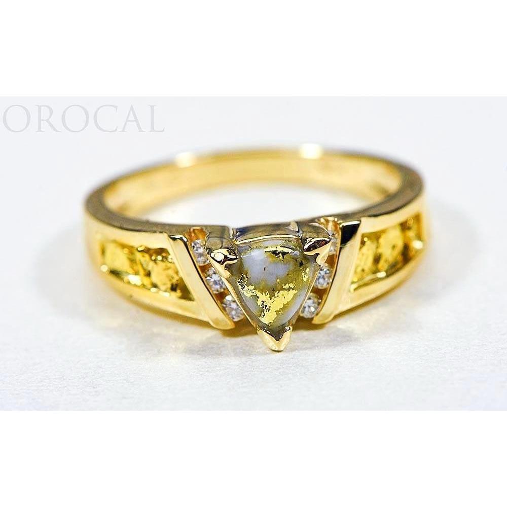Orocal Gold Quartz Ladies Ring with Diamonds RL881D12NQ – Destination ...