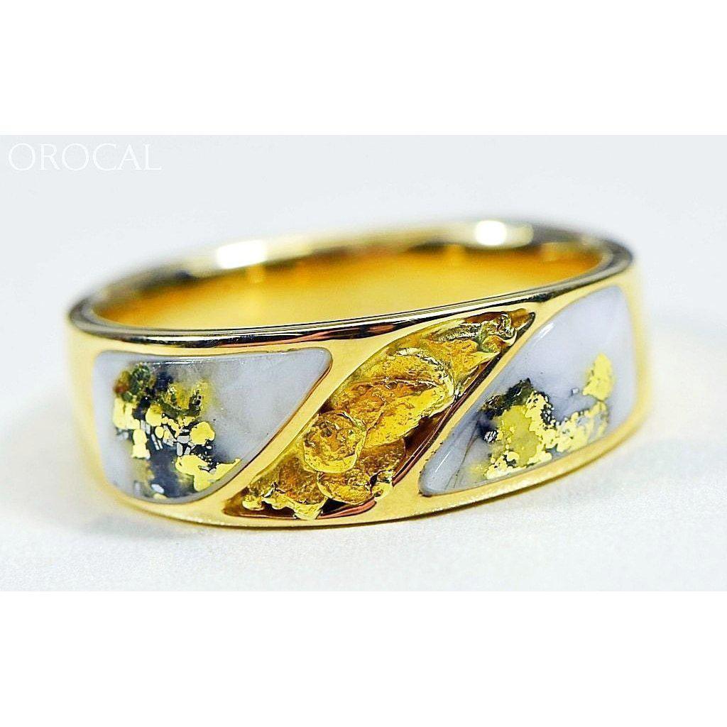 Orocal Gold Quartz Men's Ring RM900NQ – Destination Gold Detectors LLC